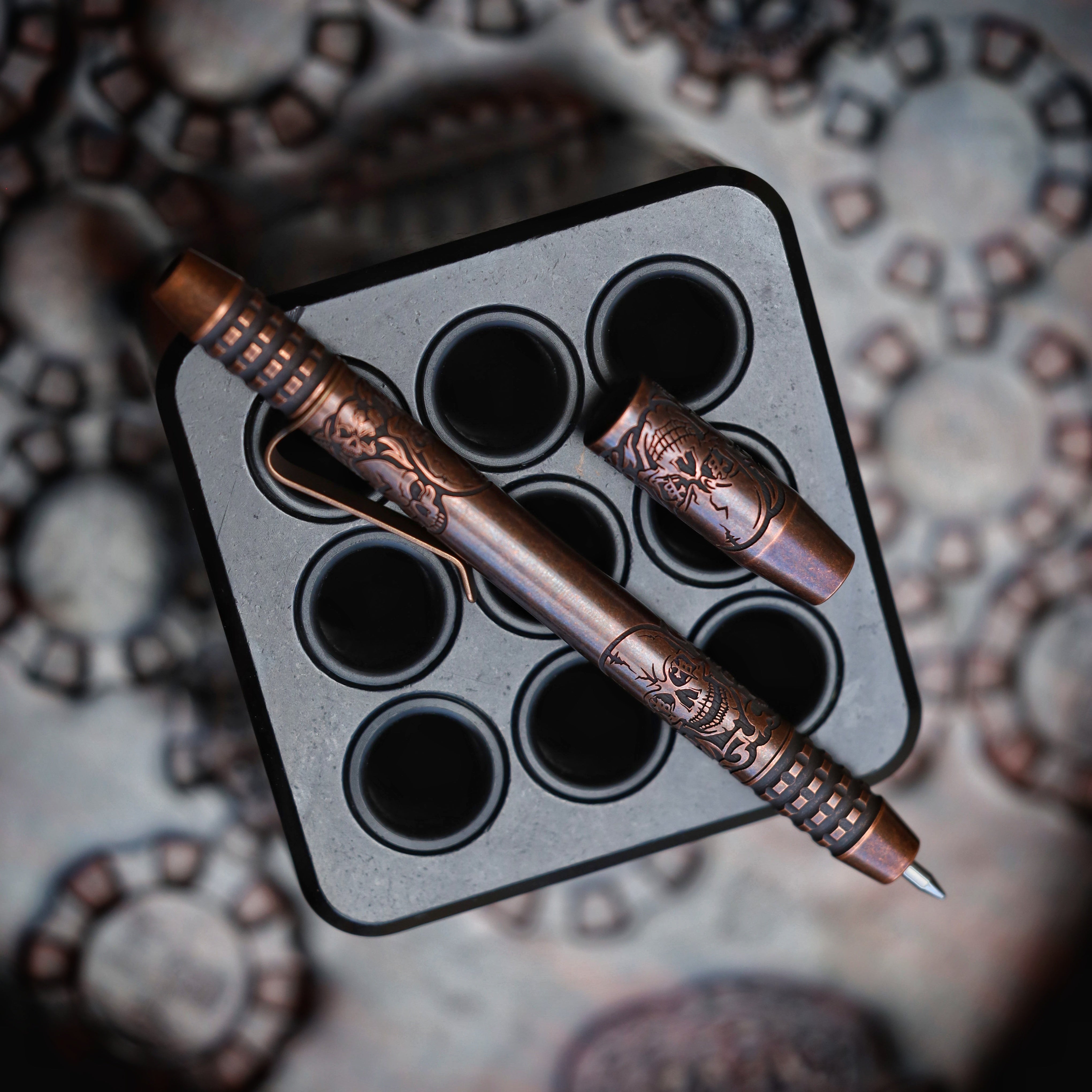 TechLiner Grid -- Borka Skulls LE Copper (Acid Washed) – Ti2 Design