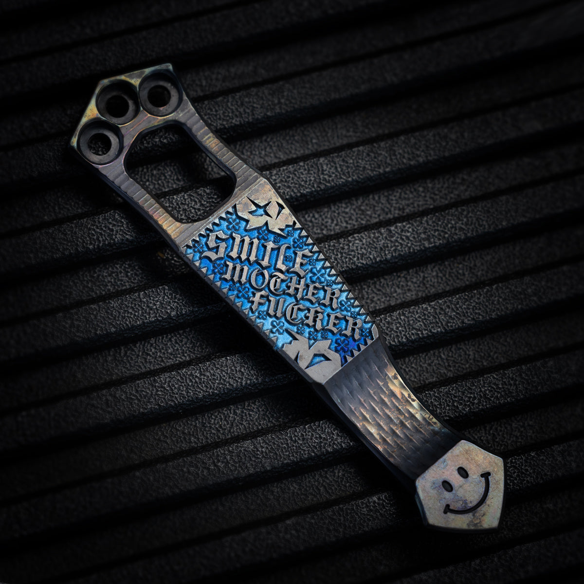 Steel Flame x Ti2 -- 3 Hole Smile Motherfucker Clip (Fallout TRD Blue ...