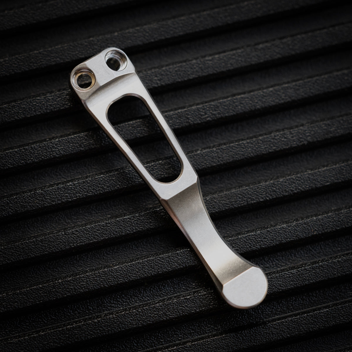 Ti2 Titanium Torch Clip Smooth -- Tumbled (1" diameter flashlights ...